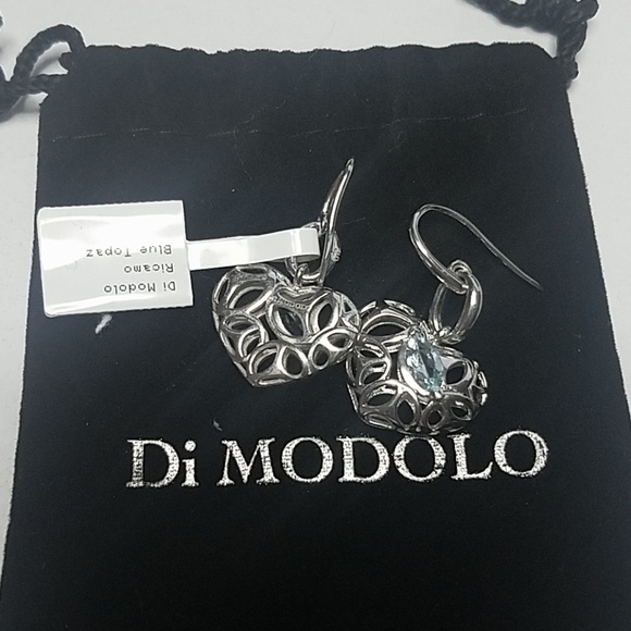 DI MODOLO | Jewelry | Di Modolo Sterling Silver Blue Topaz Drop ...